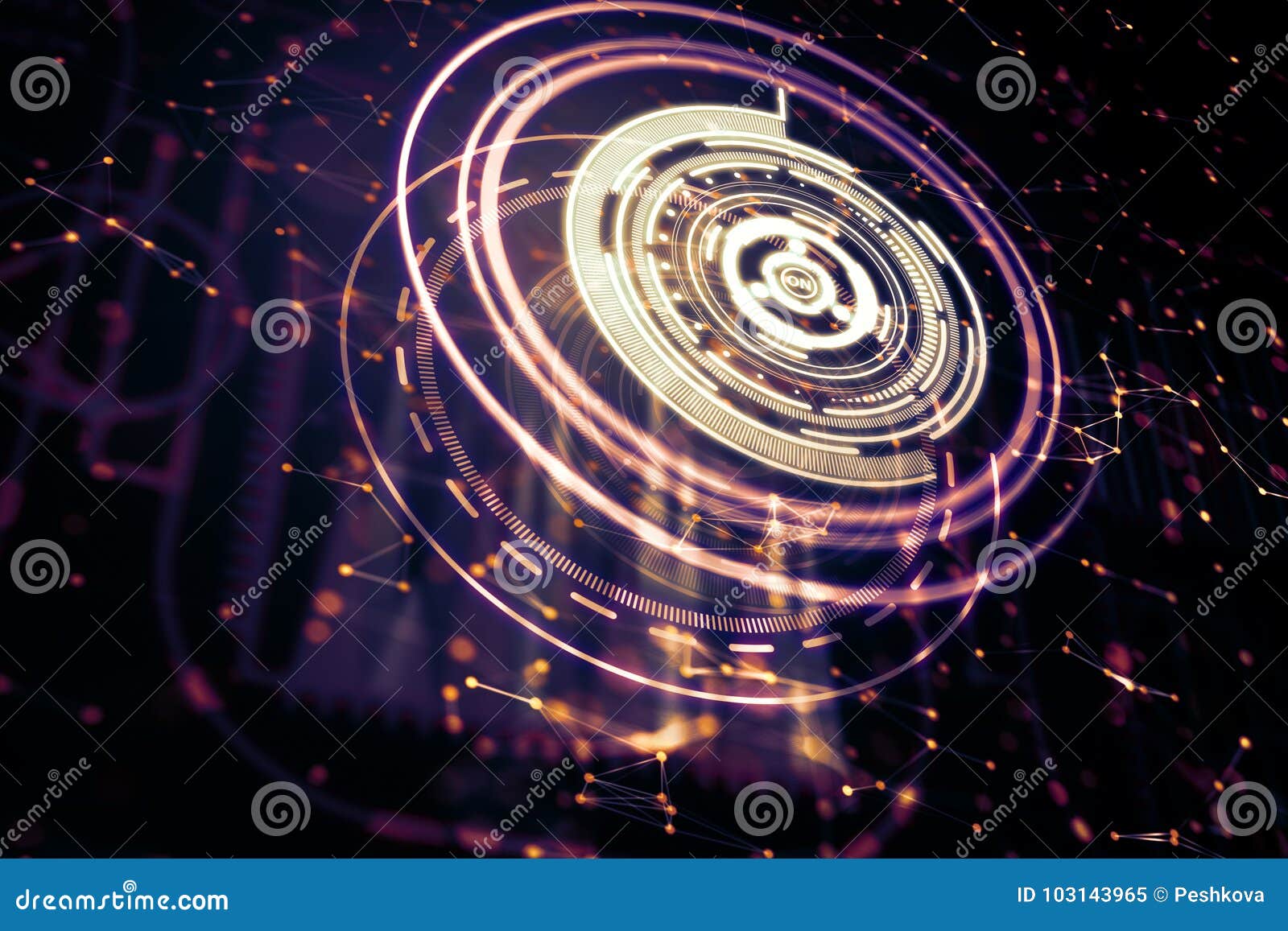 Digital button backdrop stock illustration. Illustration of circular ...