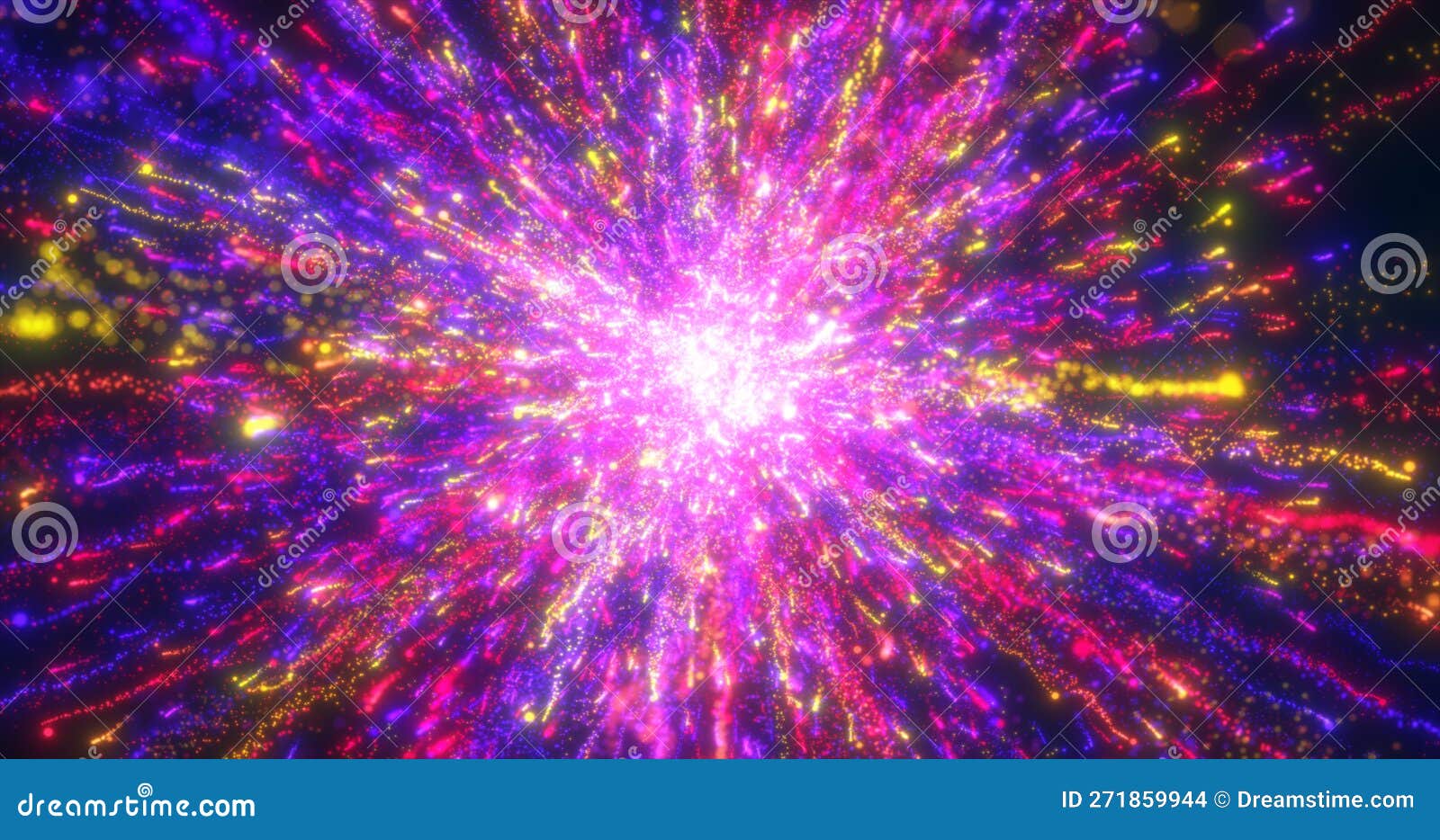 Abstract Glowing Energy Explosion Whirlwind Firework from Purple Lines ...