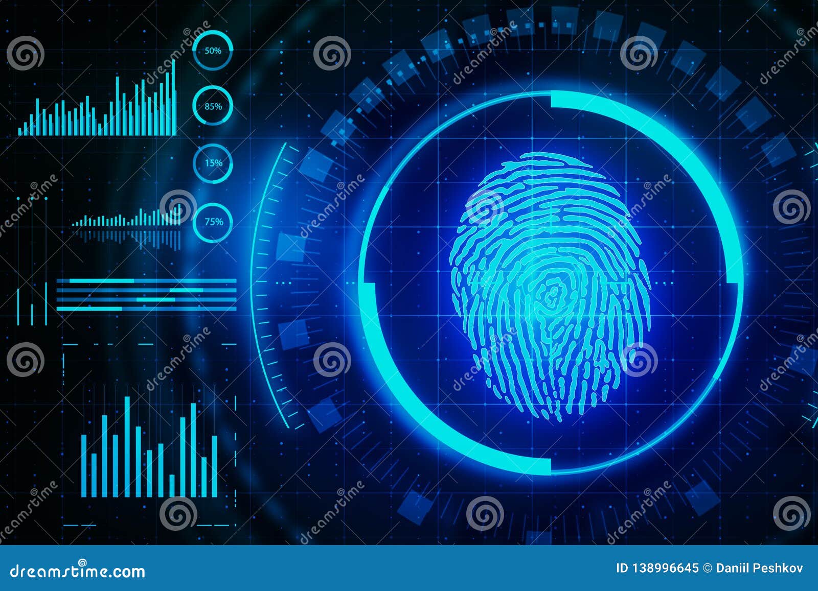 Access and Protection Concept Stock Illustration - Illustration of ...