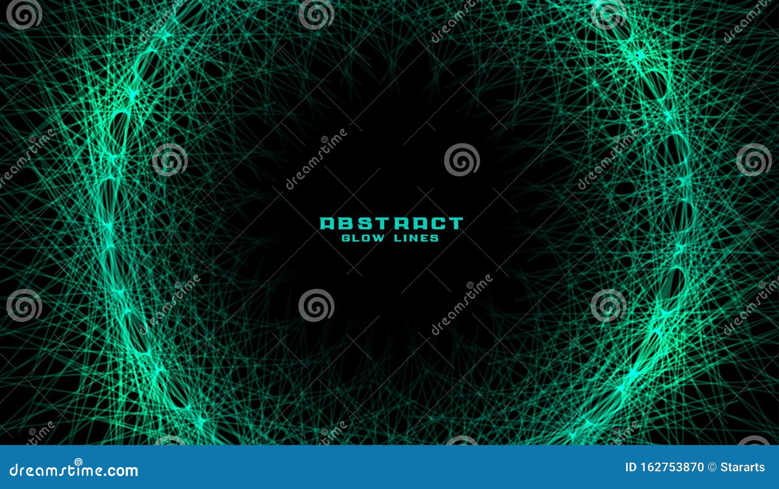 Abstract Glowing Fractal Lines in Circular Shape Stock Vector ...