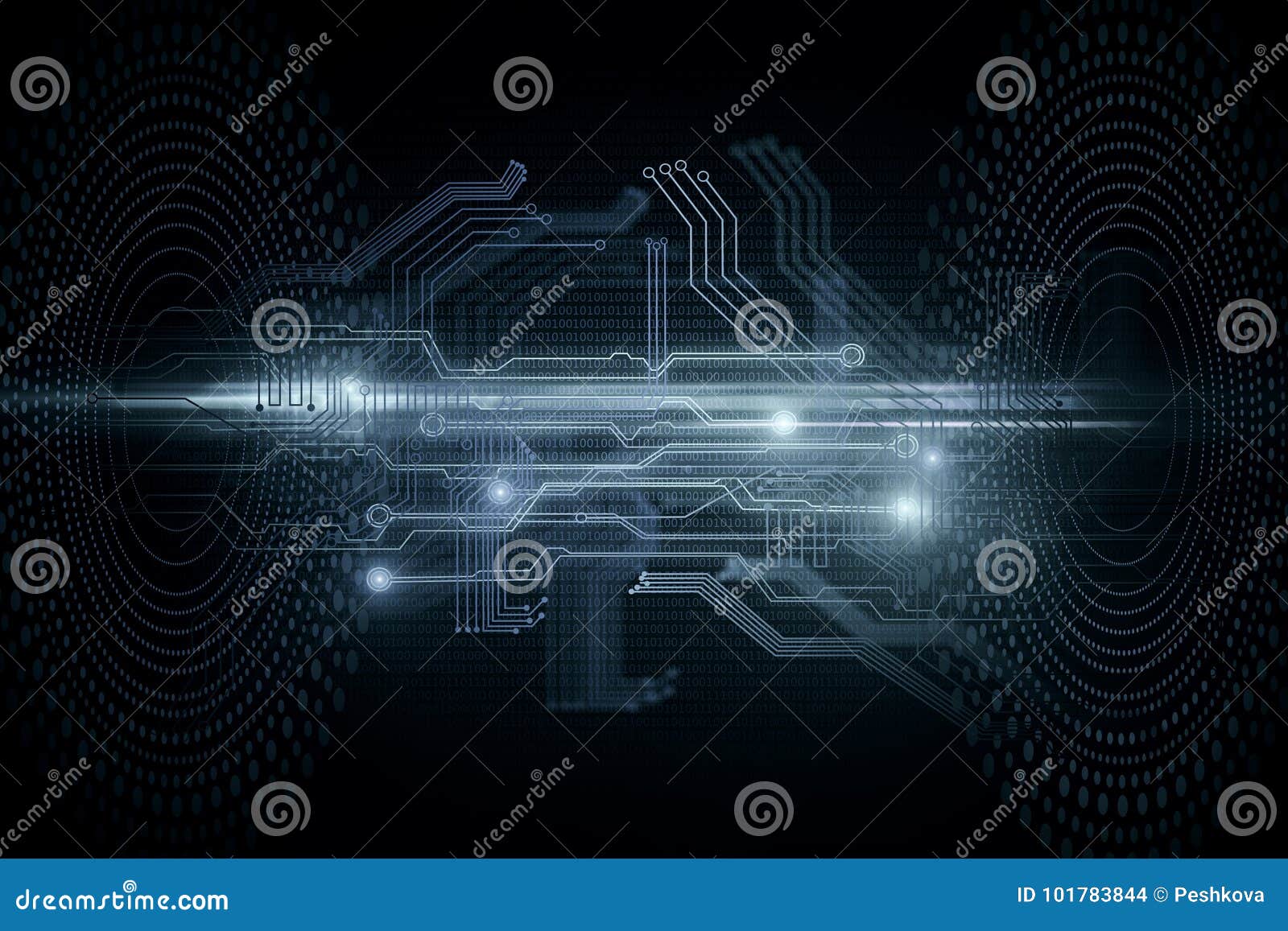 Gray circuit backdrop stock illustration. Illustration of digital ...