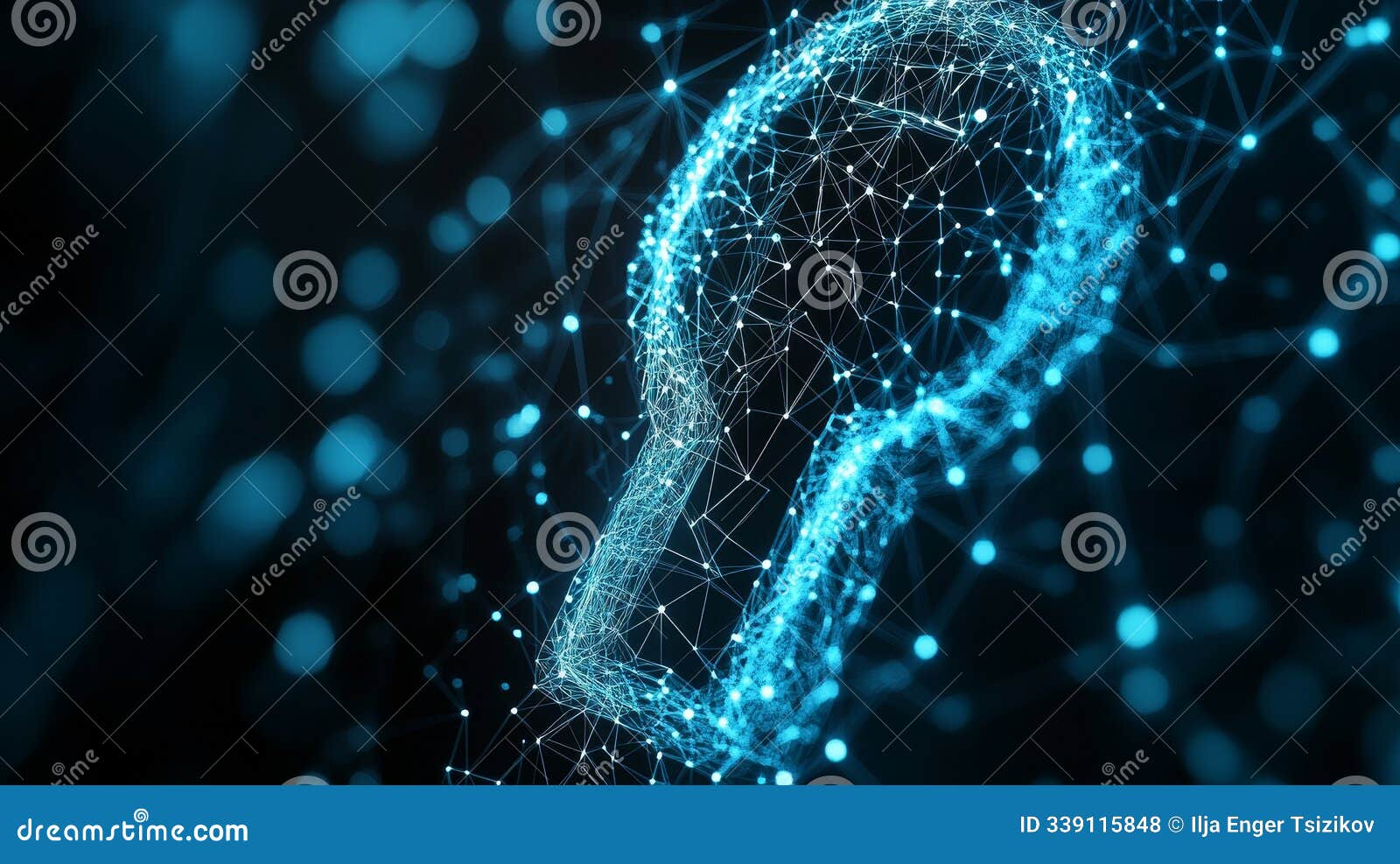 Keyhole Shape Fingerprint Scan Pattern Logo Dash Line, Digital Gateway ...