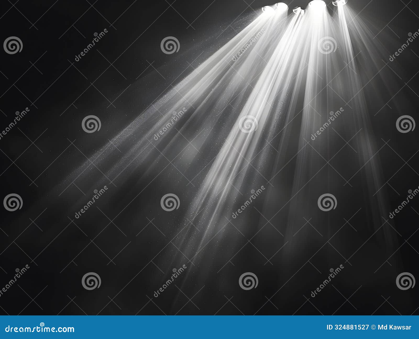 Abstract Glowing Light Rays on Black Background Stock Illustration ...