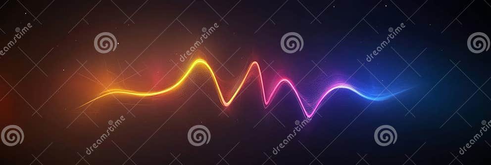 Abstract Glowing Line on a Dark Gradient Backdrop with Subtle Glow ...