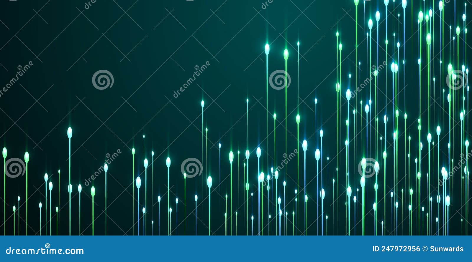 Abstract Glowing Line Rays Data Flows Vector. Stock Vector ...