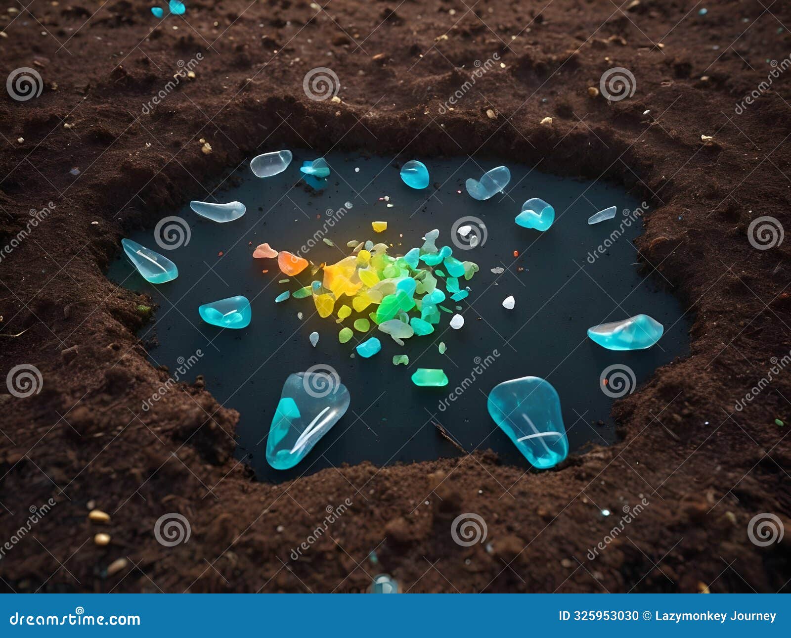 Microplastics In Soil Sample Revealing Environmental Impact Royalty ...