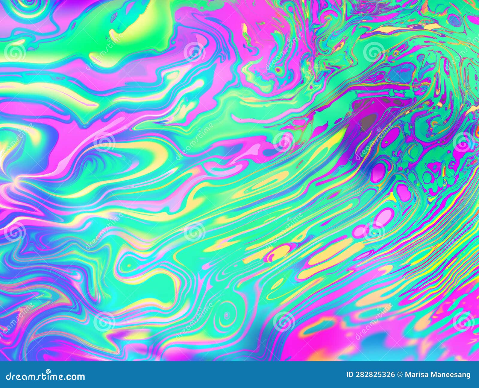 Abstract Glowing Neon Fluid 90s Background, Vaporwave Styled, Created ...