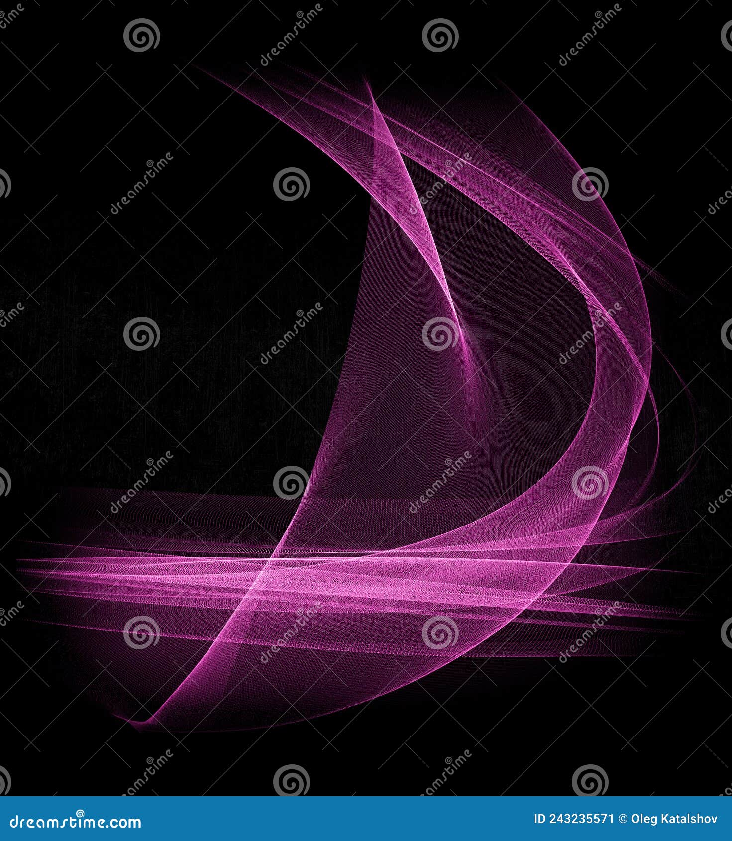 Abstract Glowing Pink Element. Neon Lines Stock Illustration ...