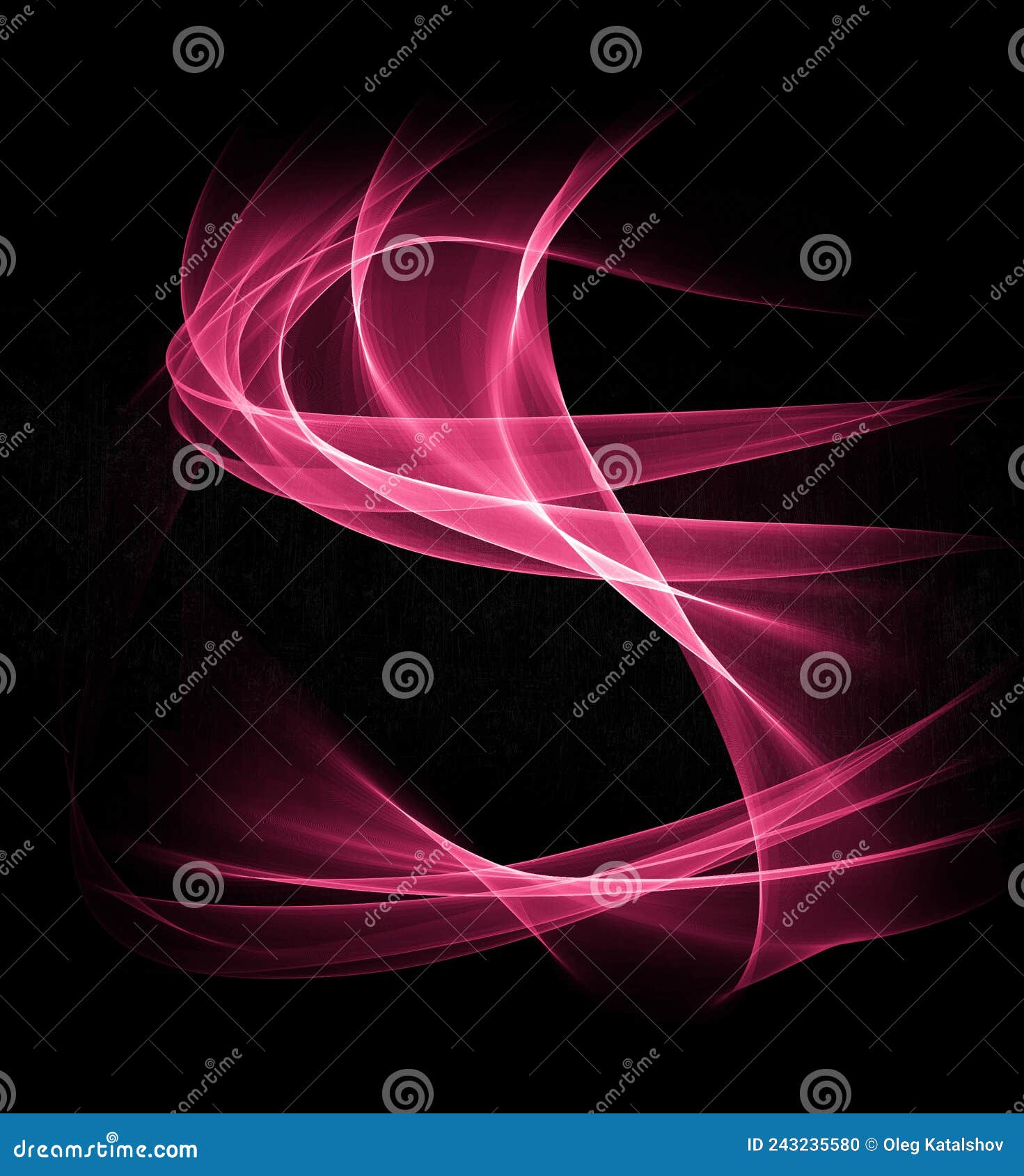 Abstract Glowing Pink Element. Neon Lines Stock Illustration ...