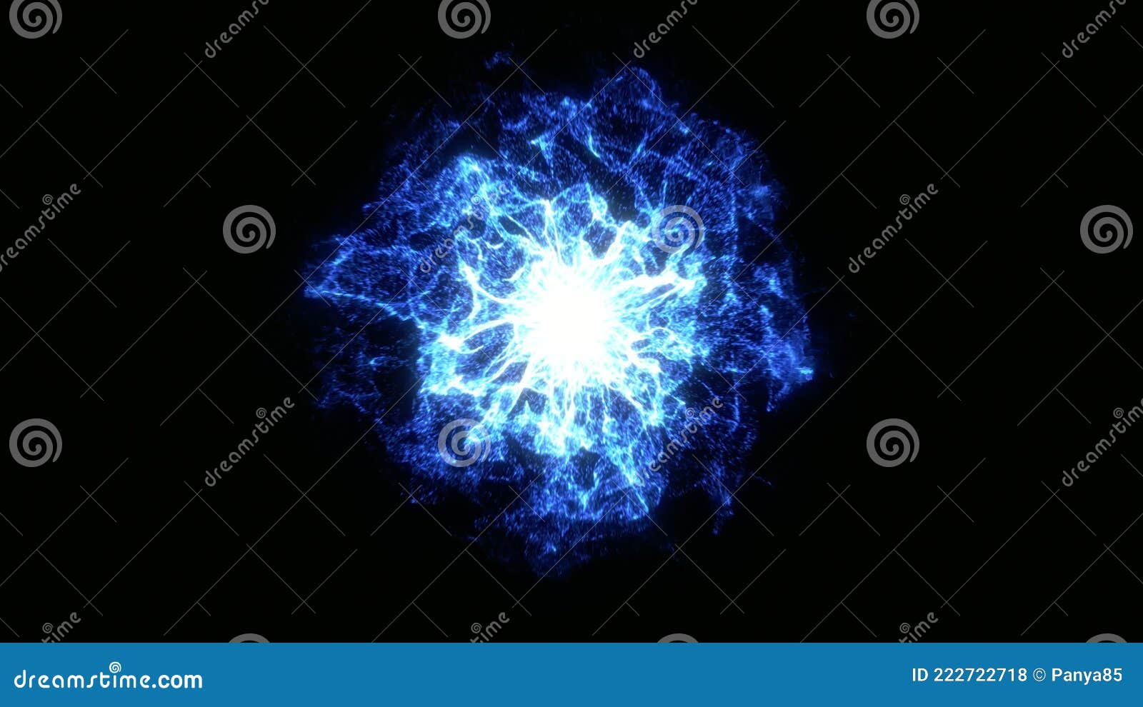 Abstract Glowing Plasma Burst. Energy Explosion Flame Wave Stock ...