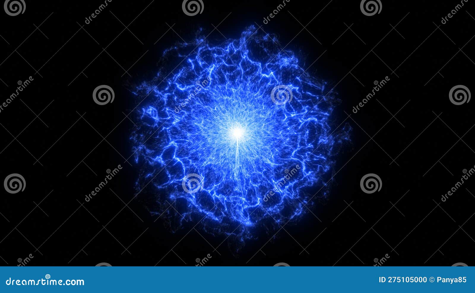 Abstract Glowing Plasma Burst. Energy Explosion Flame Wave Stock ...