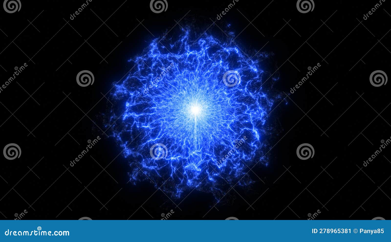 Abstract Glowing Plasma Burst. Energy Explosion Flame Wave Stock ...
