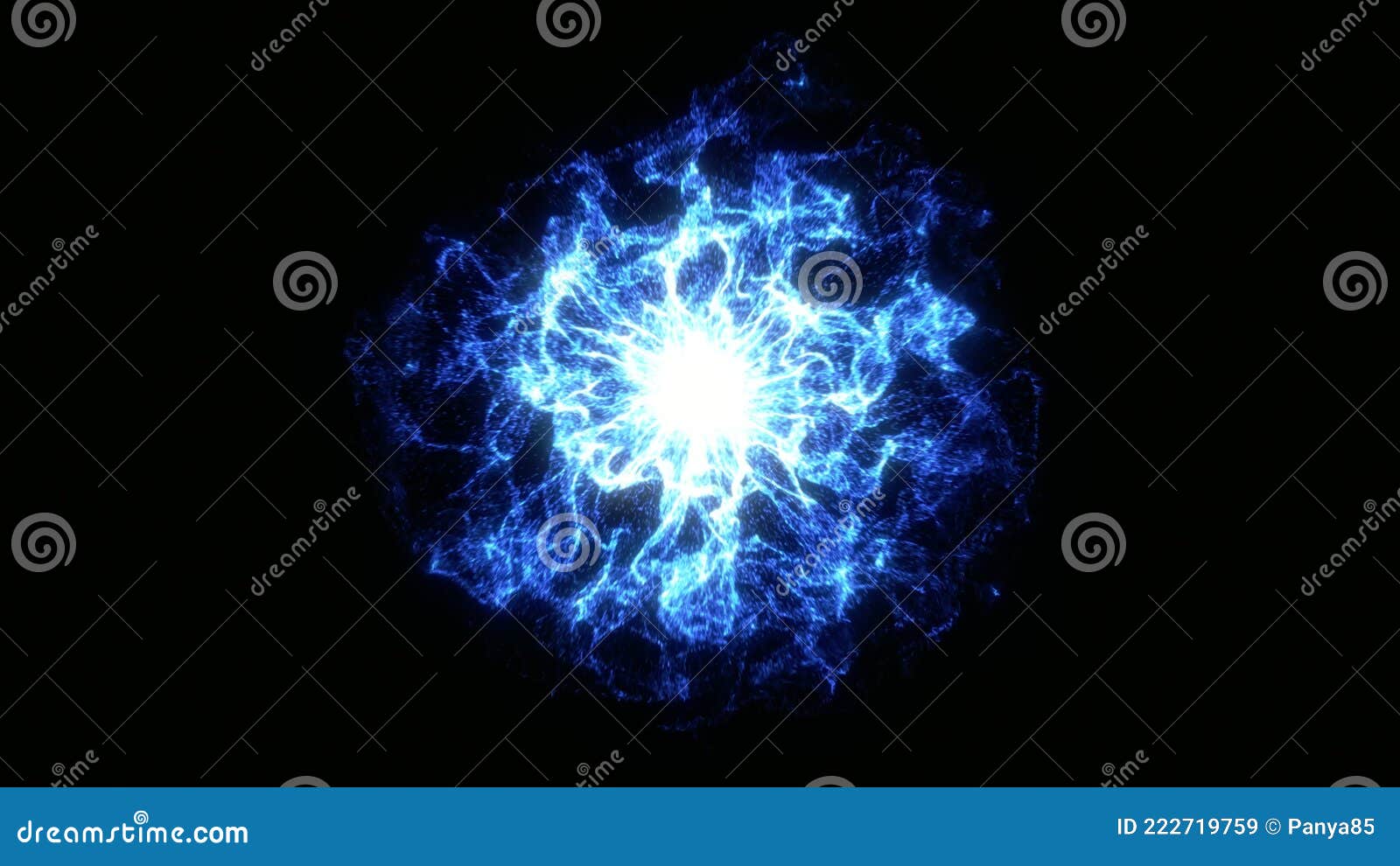 Abstract Glowing Plasma Burst. Energy Explosion Flame Wave Stock ...