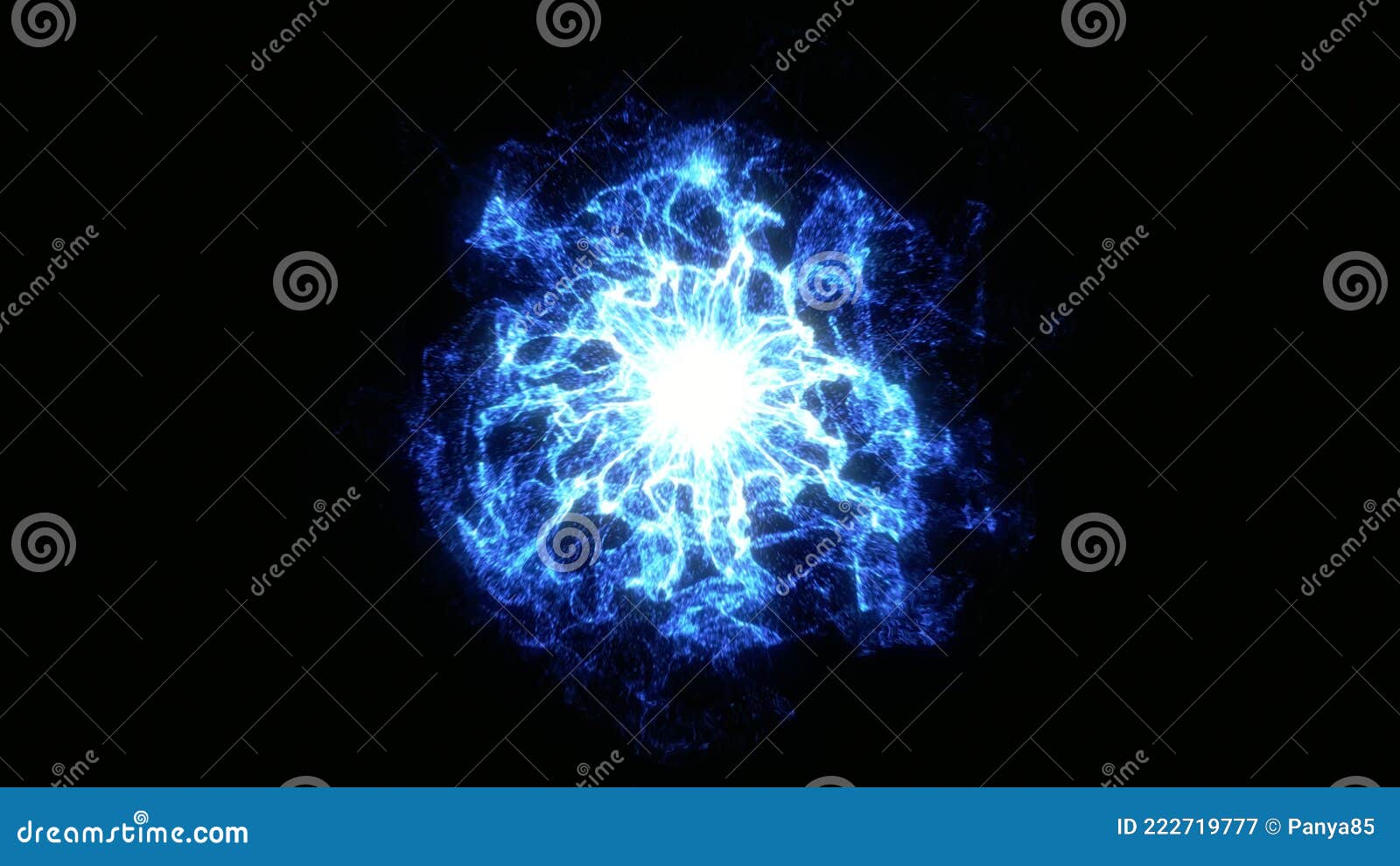 Abstract Glowing Plasma Burst. Energy Explosion Flame Wave Stock ...