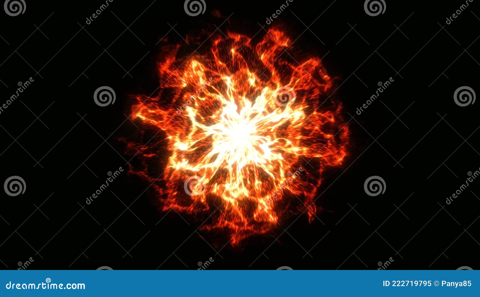 Abstract Glowing Plasma Burst. Energy Explosion Flame Wave Stock ...