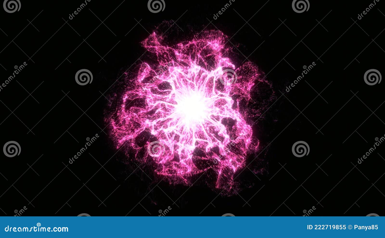 Abstract Glowing Plasma Burst. Energy Explosion Flame Wave Stock ...