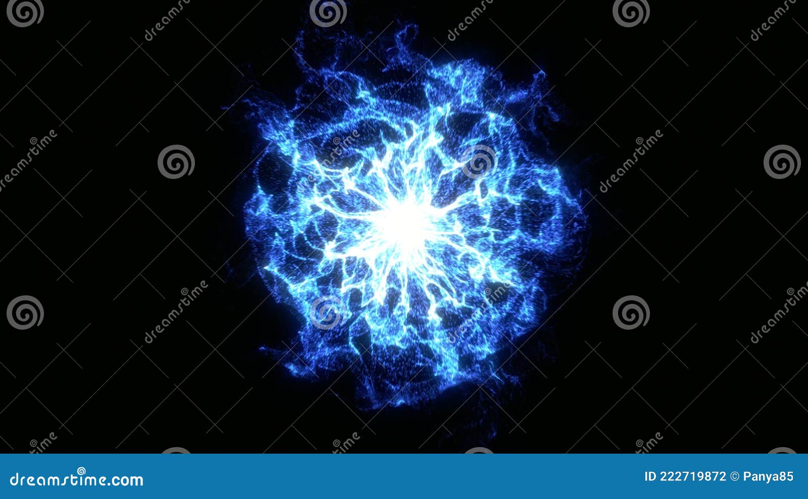 Abstract Glowing Plasma Burst. Energy Explosion Flame Wave Stock ...