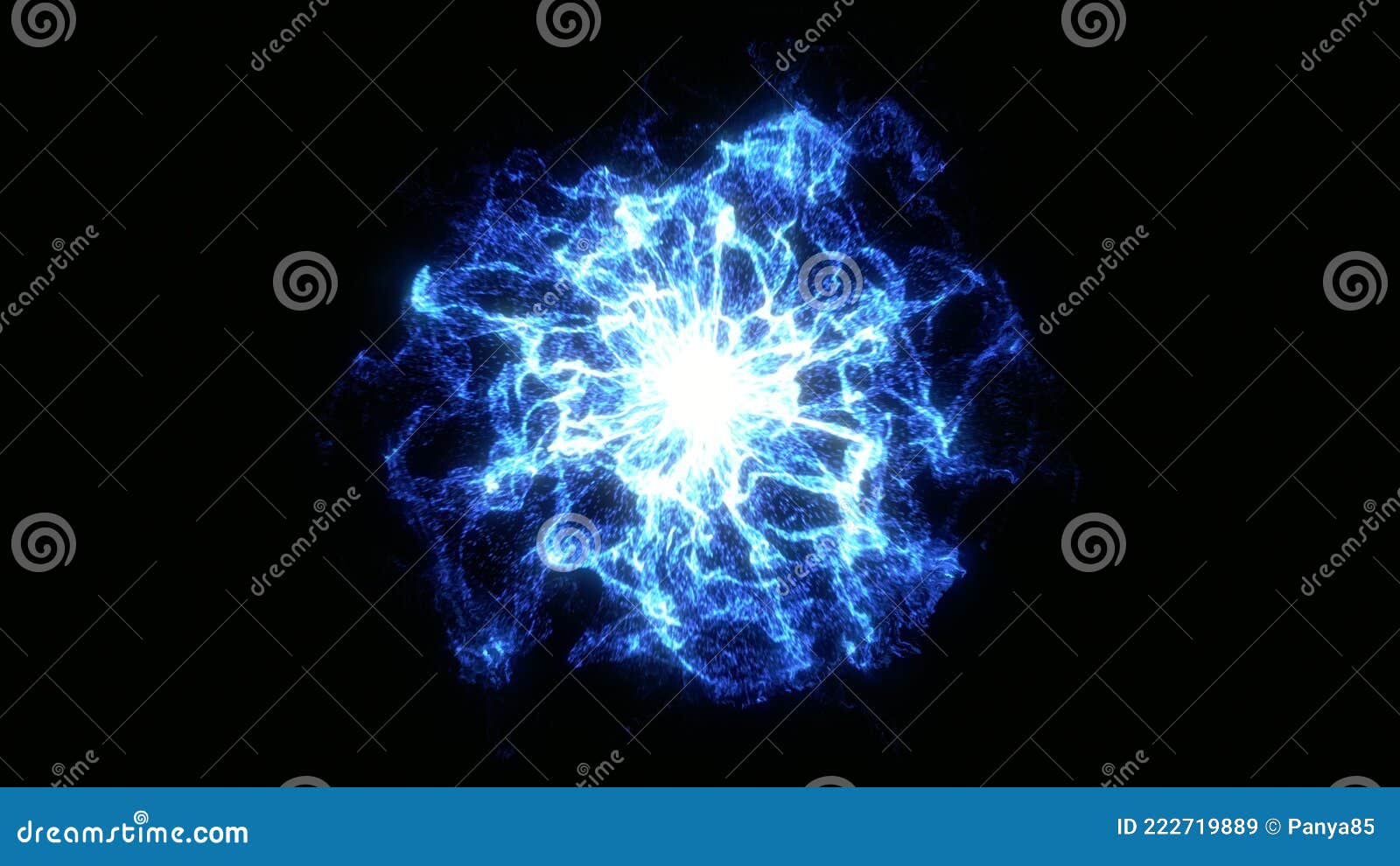 Abstract Glowing Plasma Burst. Energy Explosion Flame Wave Stock ...