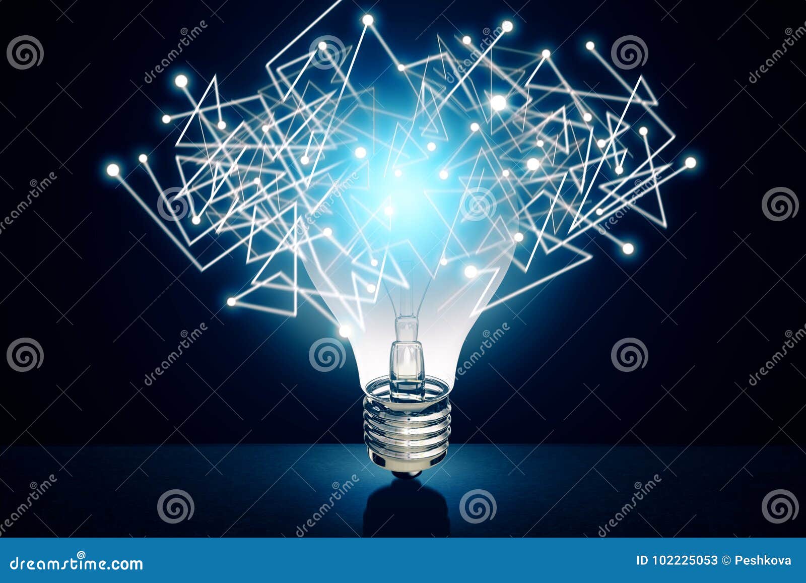 Innovation concept stock illustration. Illustration of lamp - 102225053