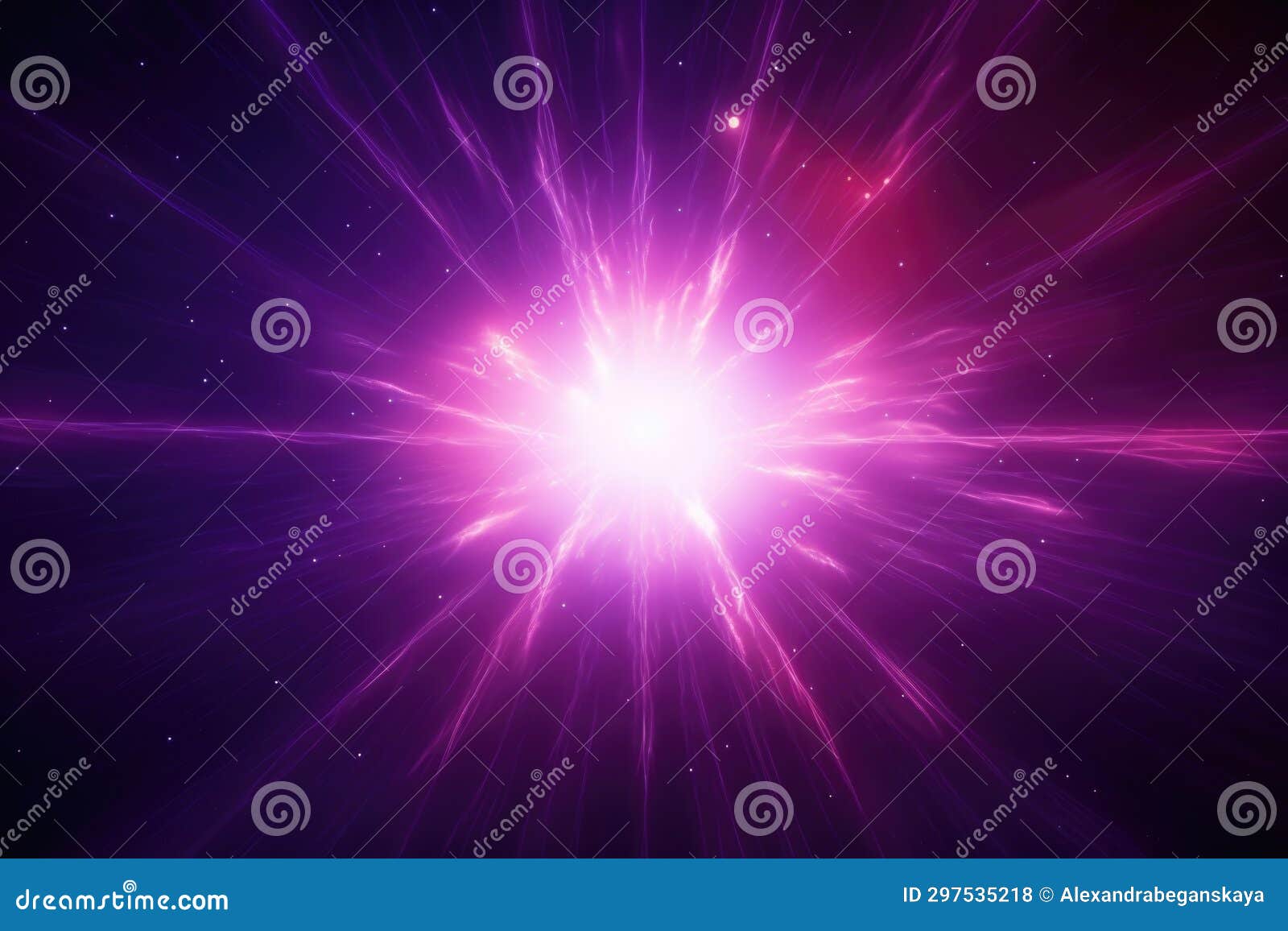 Abstract Glowing Purple Light Effect with Sparkling Rays Stock ...