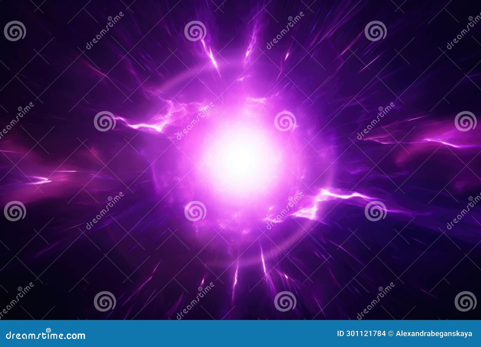 Abstract Glowing Purple Light Effect with Sparkling Rays Stock ...