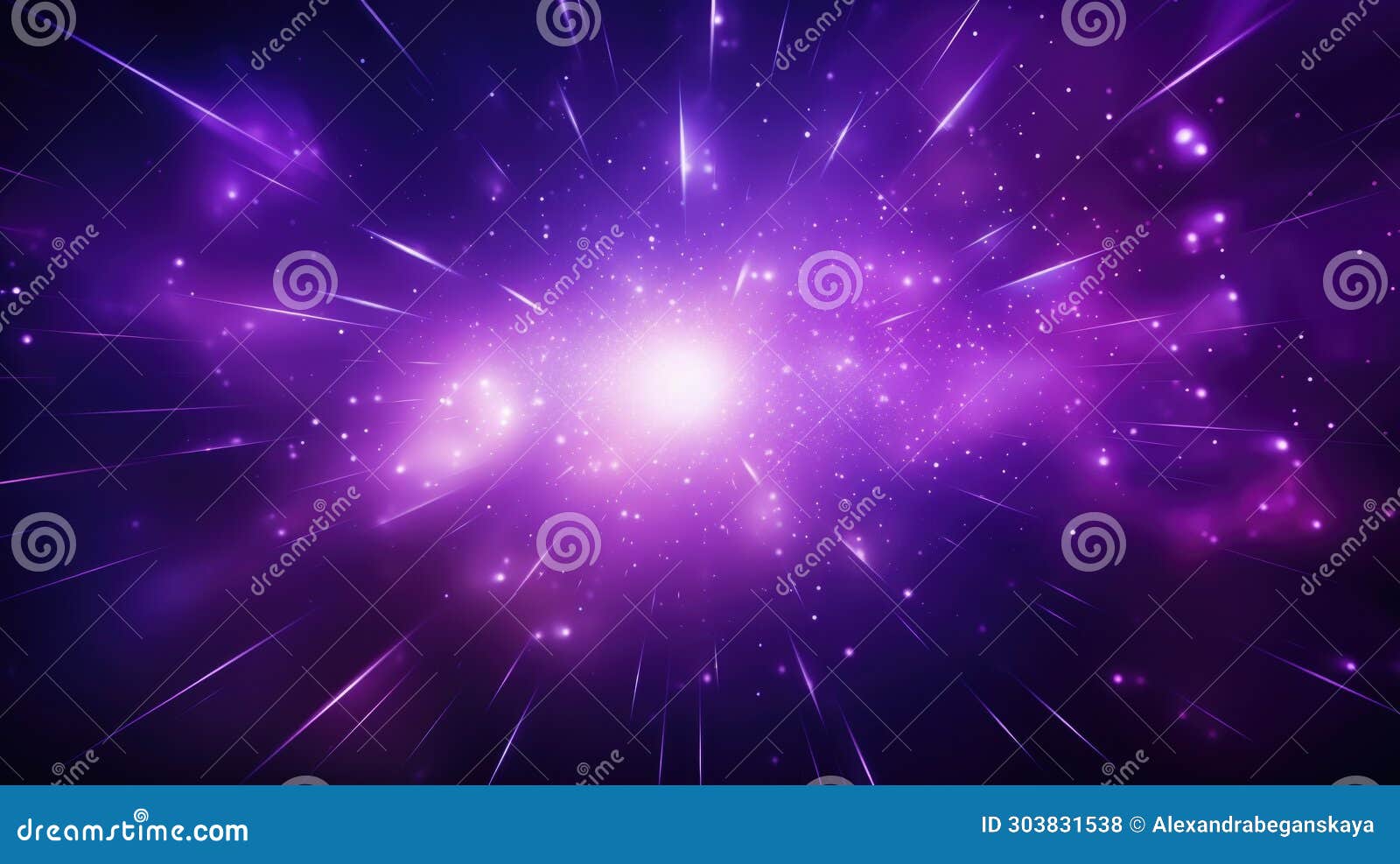 Abstract Glowing Purple Light Effect with Sparkling Rays Stock ...
