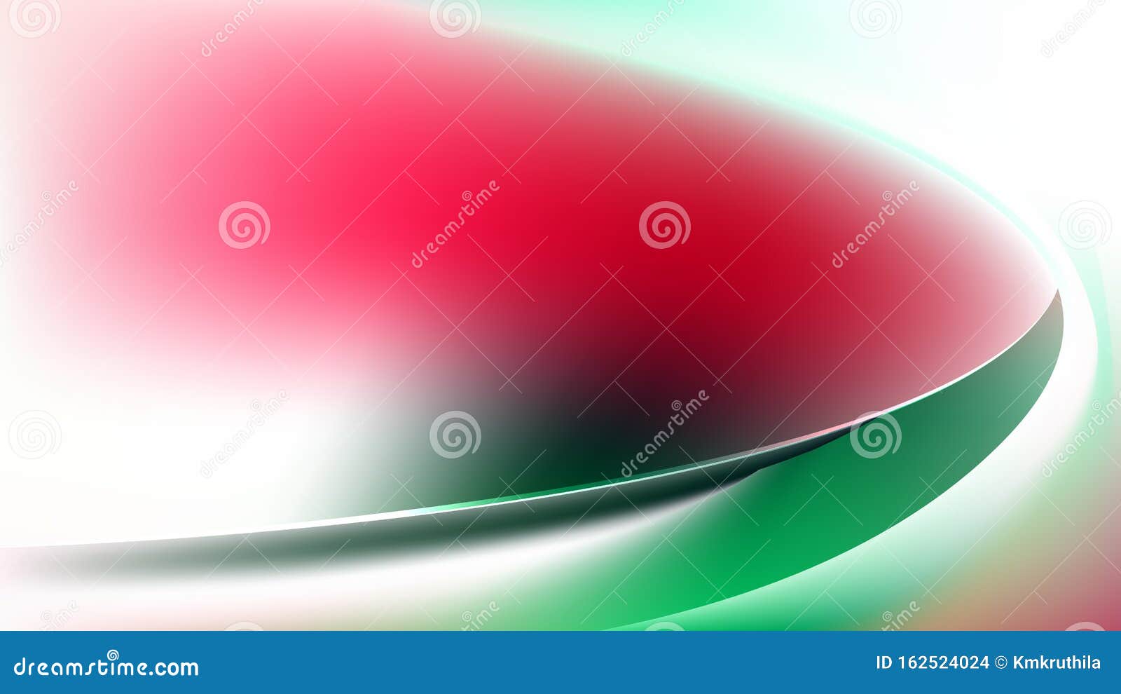 Abstract Glowing Red Green and White Wave Background Vector Stock ...