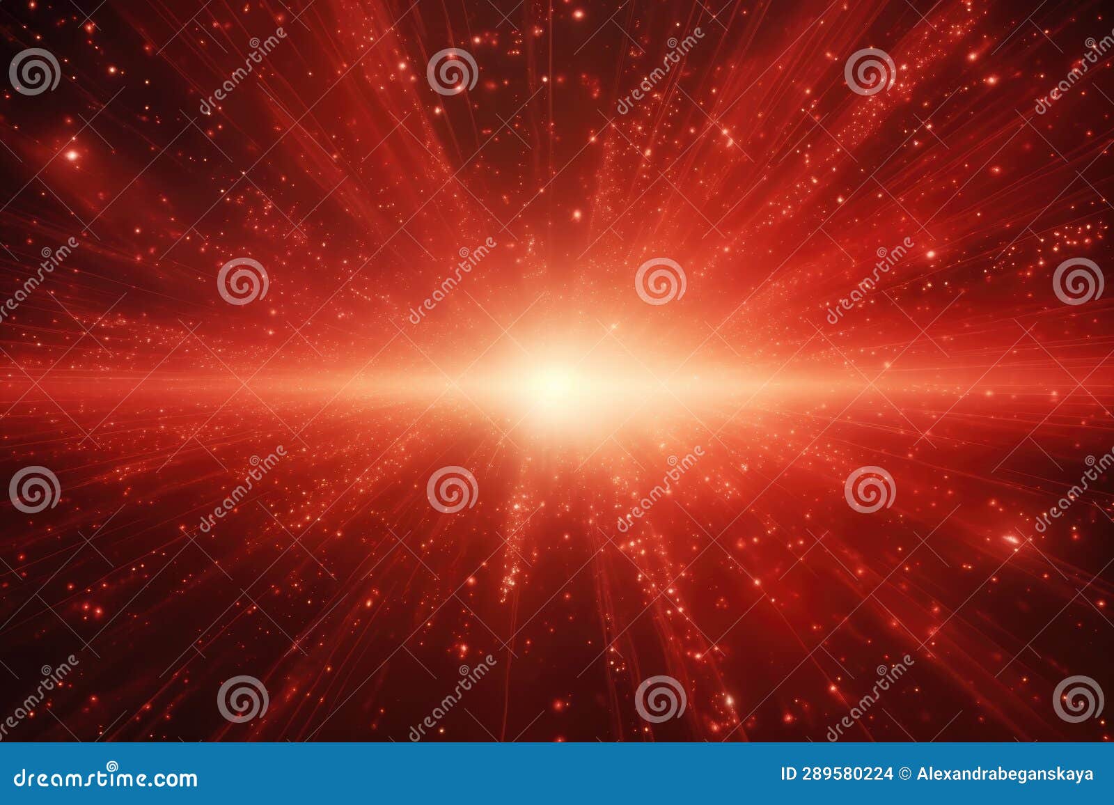 Abstract Glowing Red Light Effect with Sparkling Rays Stock ...