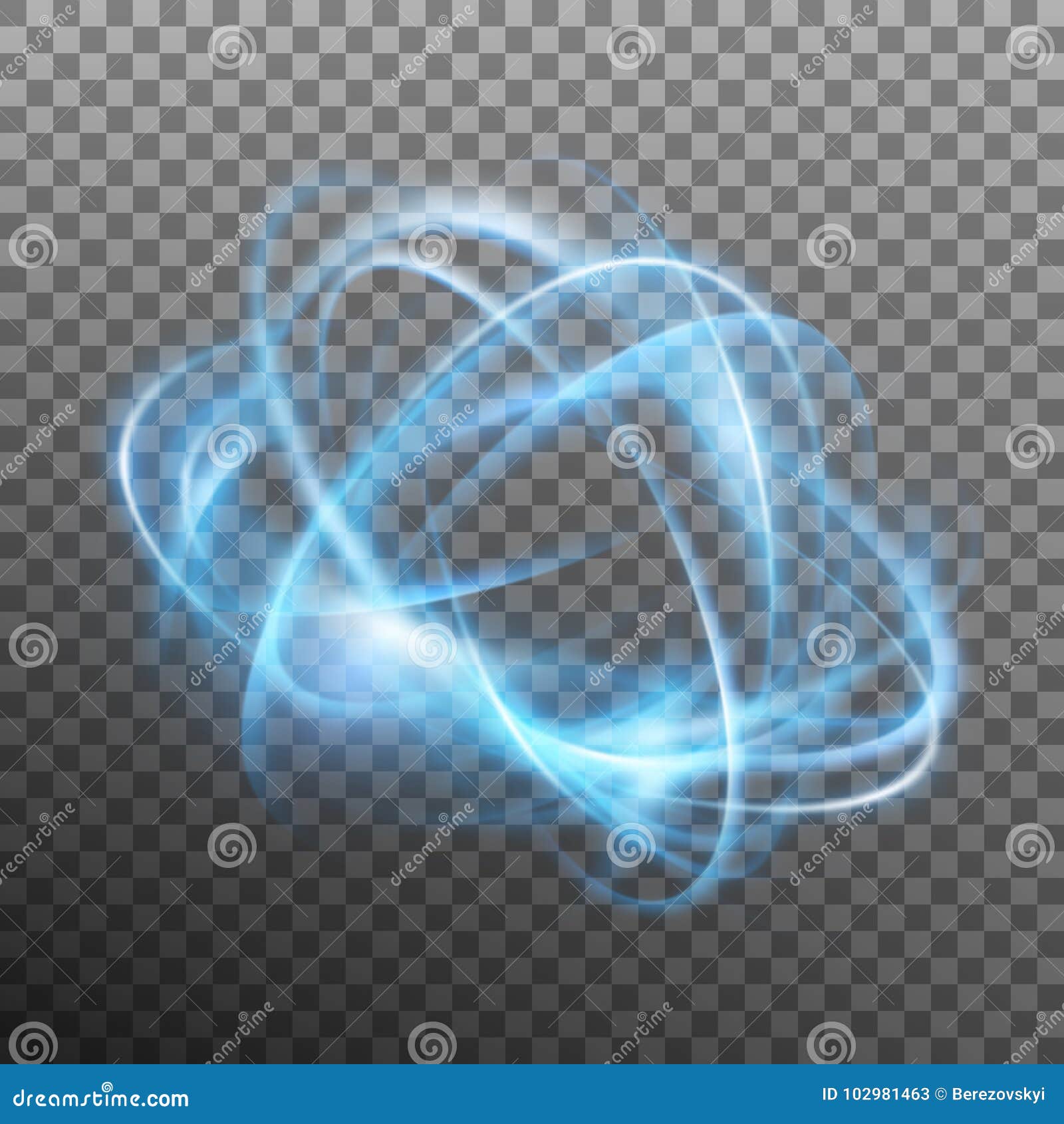 Abstract Glowing Ring on Transparent Backfround. EPS 10 Vector Stock ...
