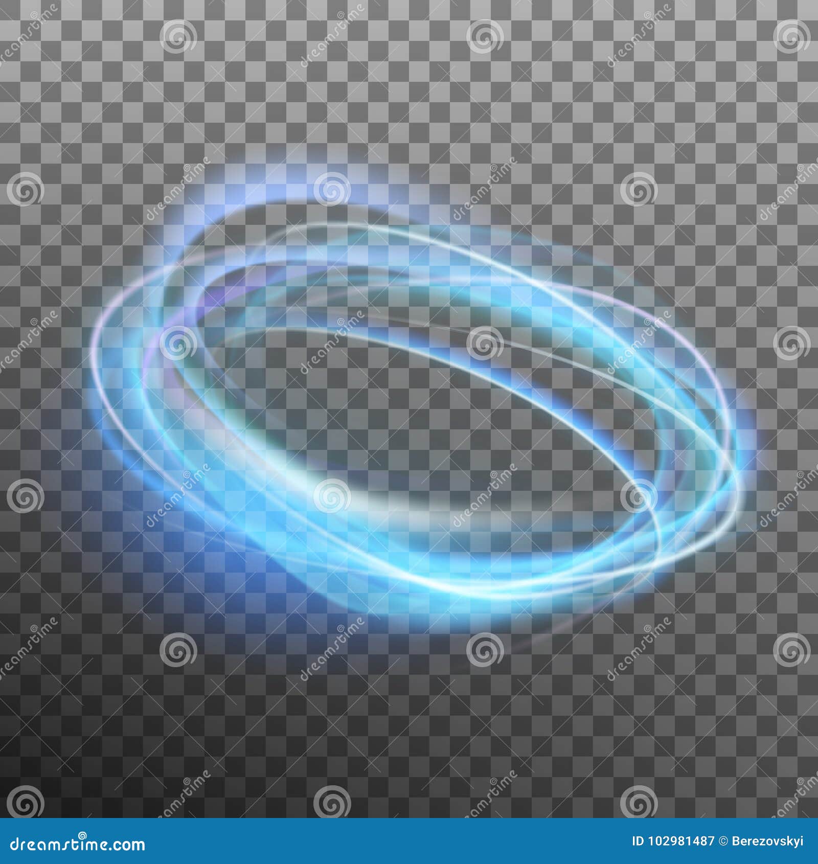 Abstract Glowing Ring on Transparent Backfround. EPS 10 Vector Stock ...