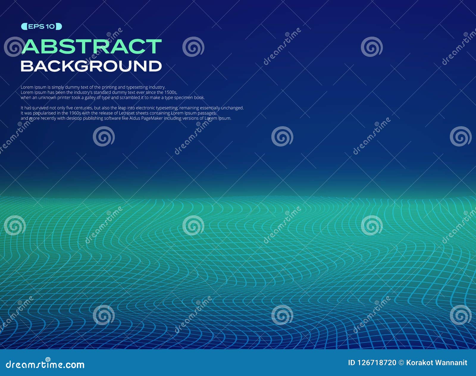 Abstract of Glowing Stipe Line Pattern on Green Blue Background. Stock ...