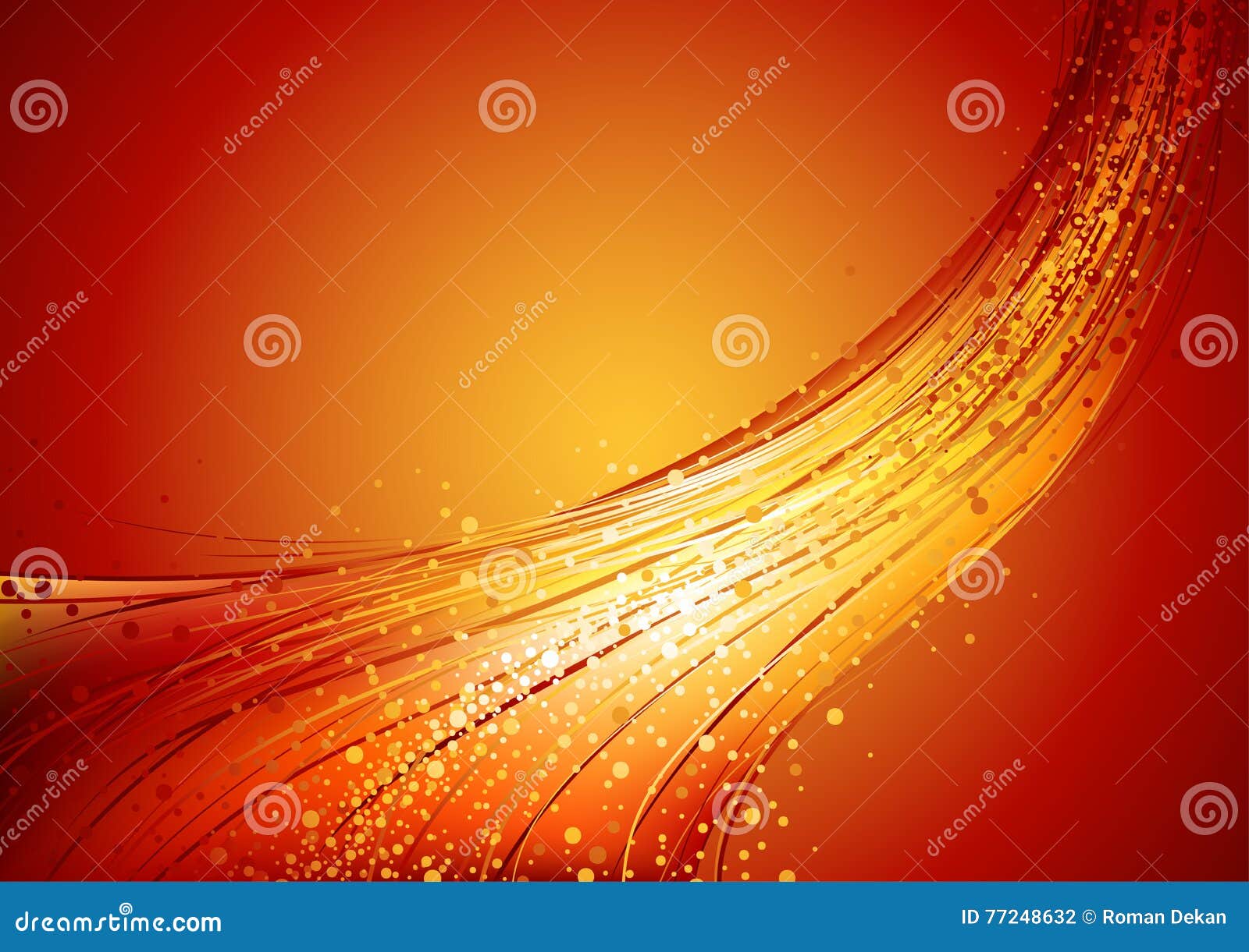 Abstract Glowing Stream stock vector. Illustration of lines - 77248632