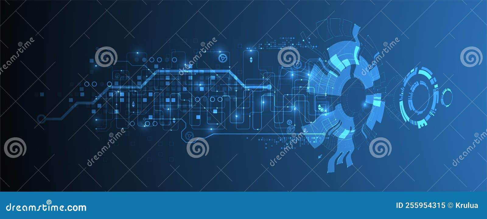 Abstract Glowing Technology Background. Communication Concept. Template ...