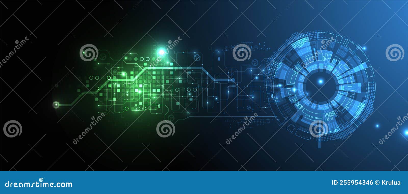 Abstract Glowing Technology Background. Communication Concept. Template ...