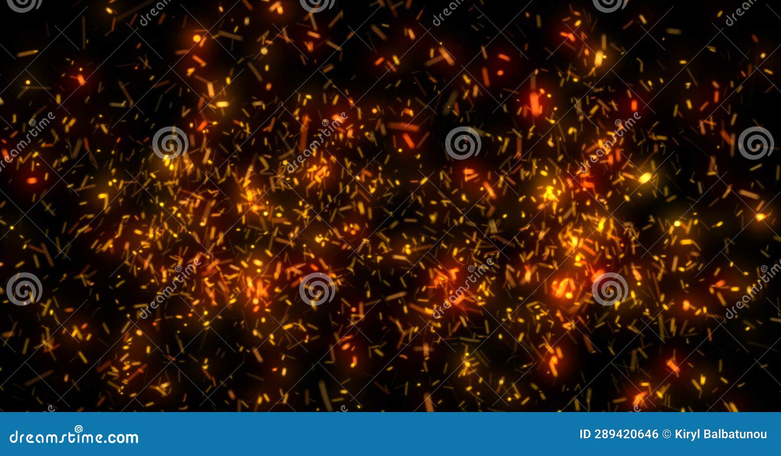 Abstract Glowing Yellow Orange Flying Sparks from Campfire Stock ...