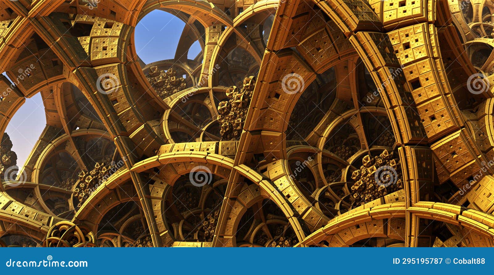 Abstract Gold Background, Golden Structures and Constructions Abstract ...