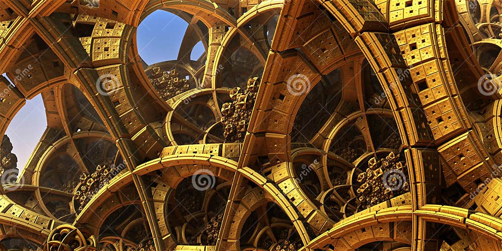 Abstract Gold Background, Golden Structures and Constructions Abstract ...