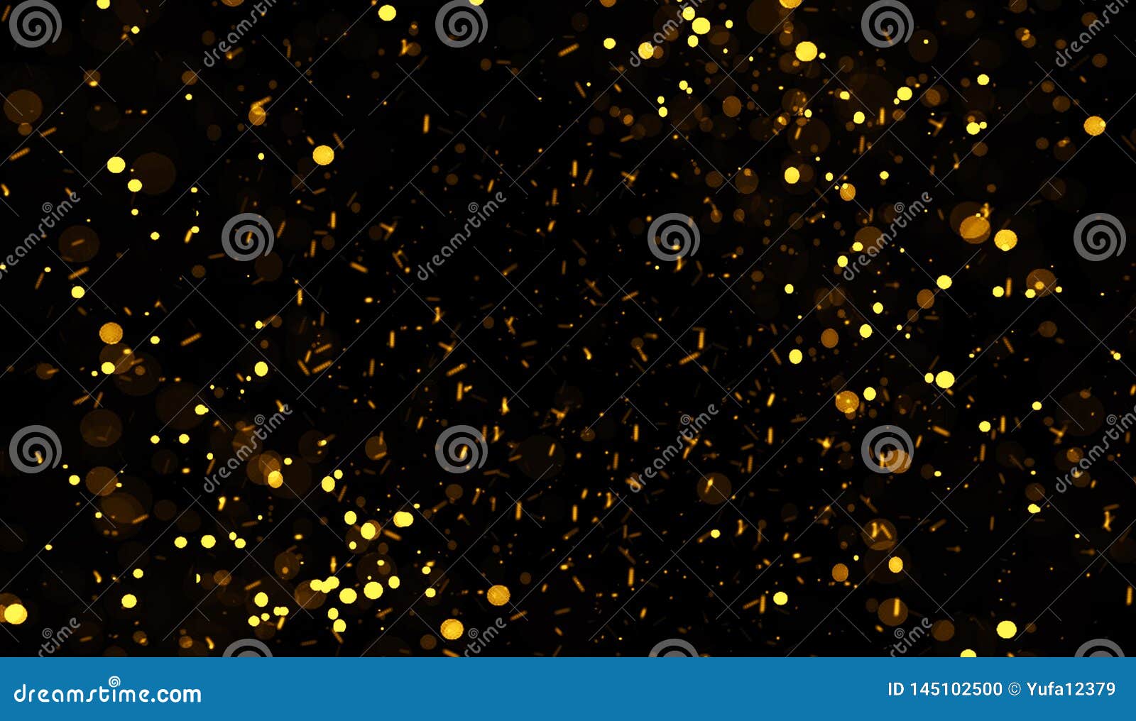 Abstract Gold Bokeh for Background. Glitters Light Texture Overlays ...