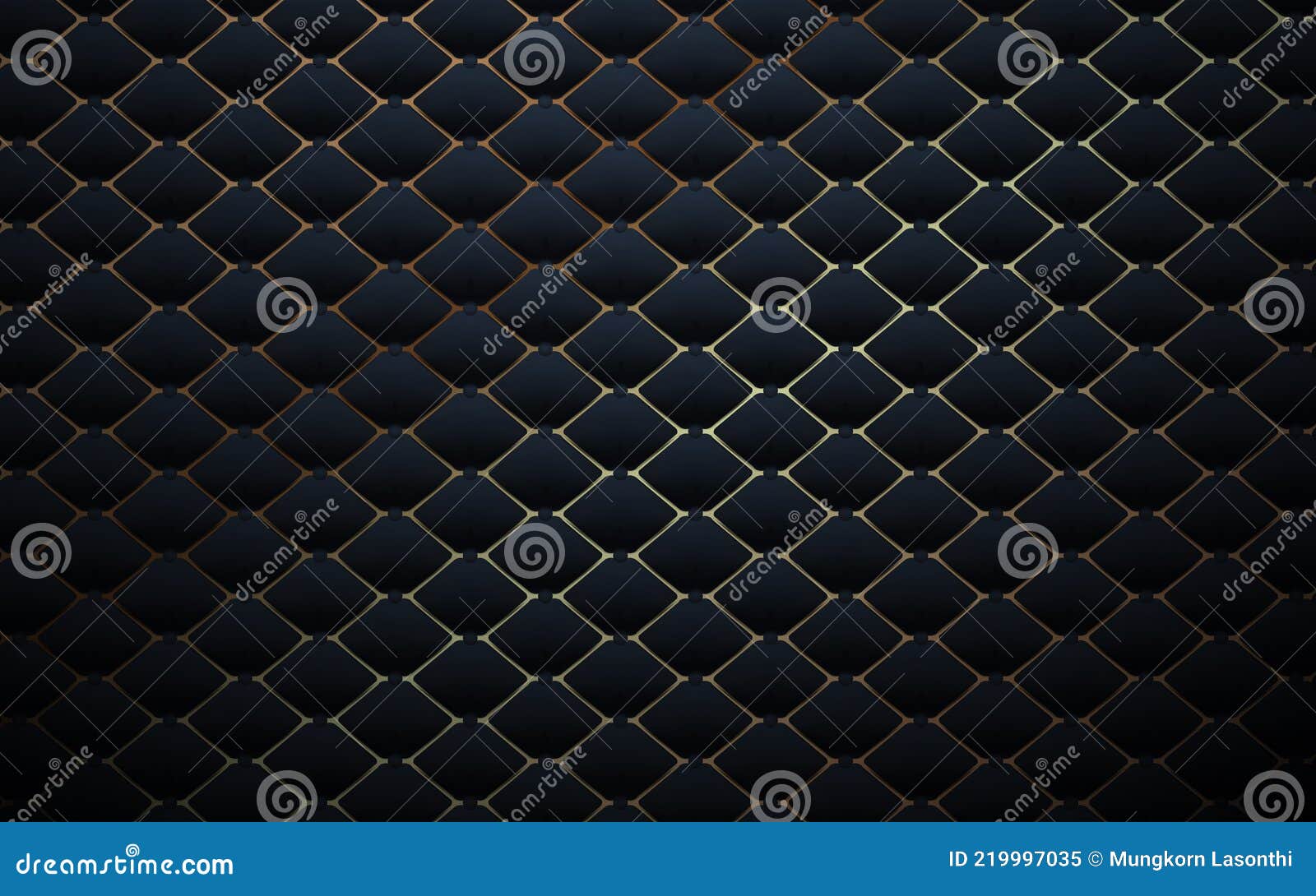 Abstract Gold Border with Black Diamond Pattern Luxury Background. 3d ...