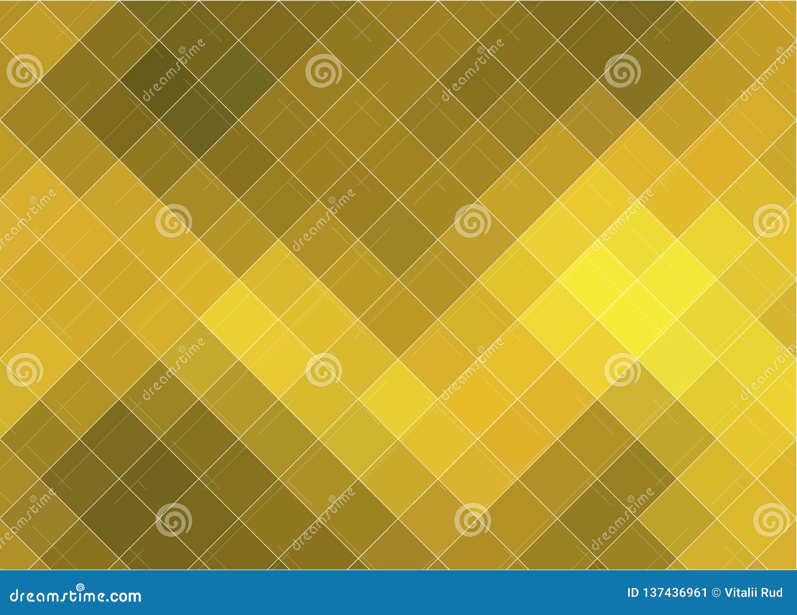 Abstract Gold Bright Background with Square Shapes. Vector Illustration ...