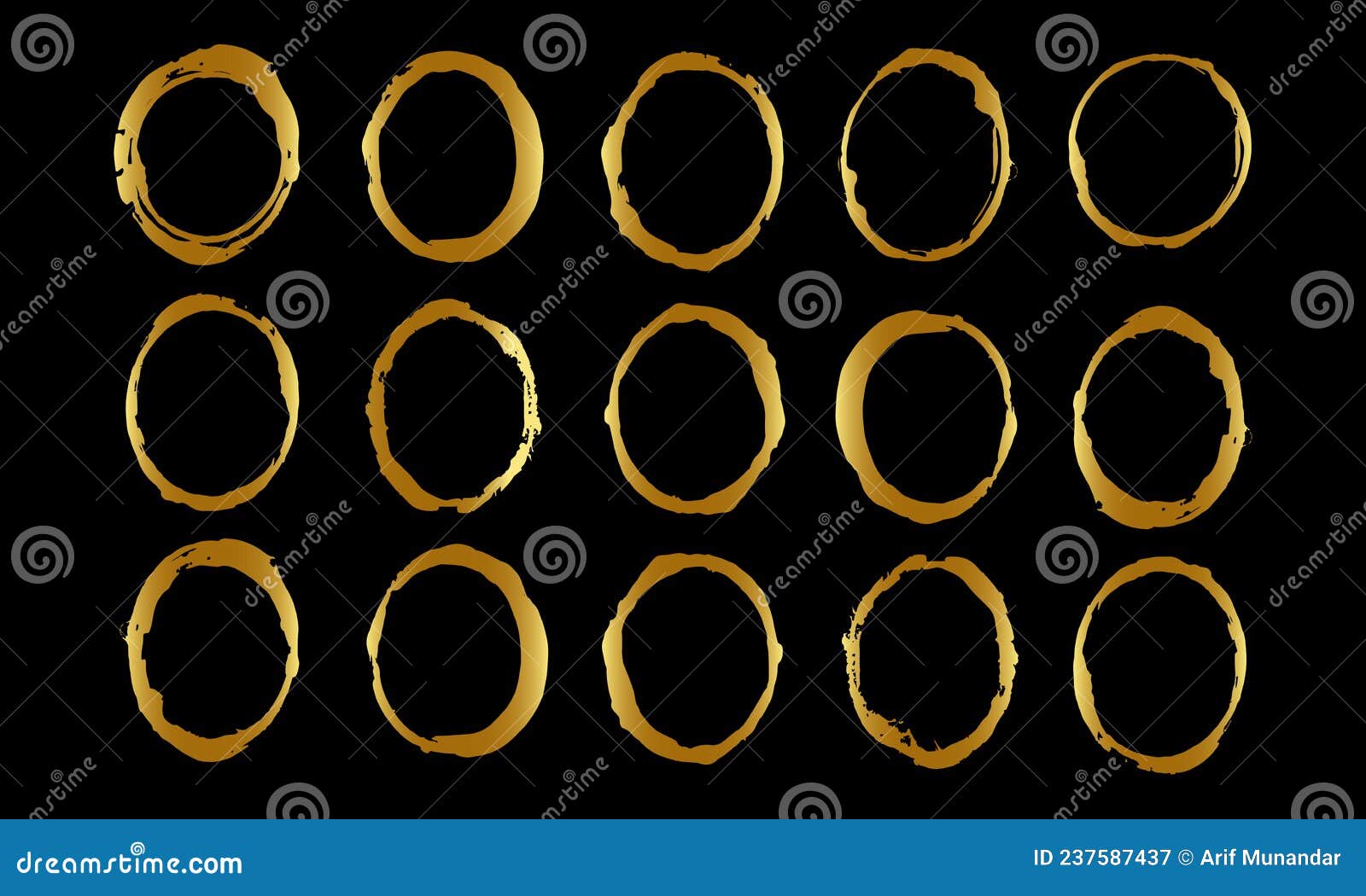 ABSTRACT GOLD CIRCLE VECTOR 2 Stock Vector - Illustration of golden ...