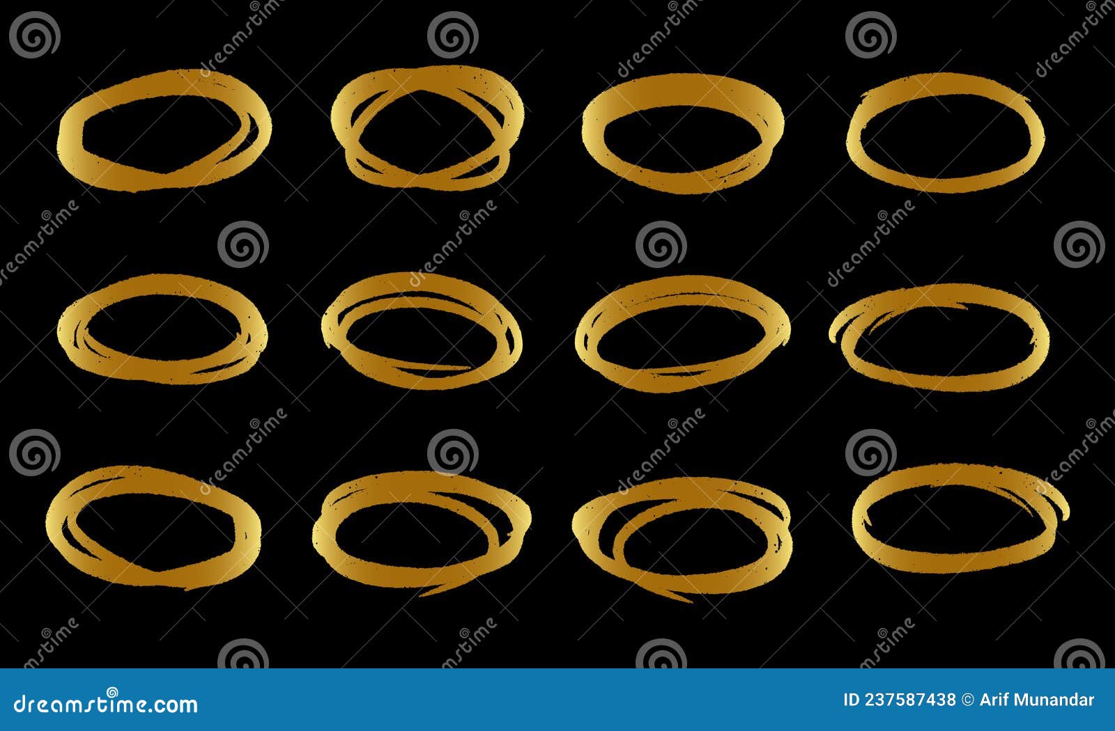 ABSTRACT GOLD CIRCLE VECTOR 3 Stock Vector - Illustration of abstract ...
