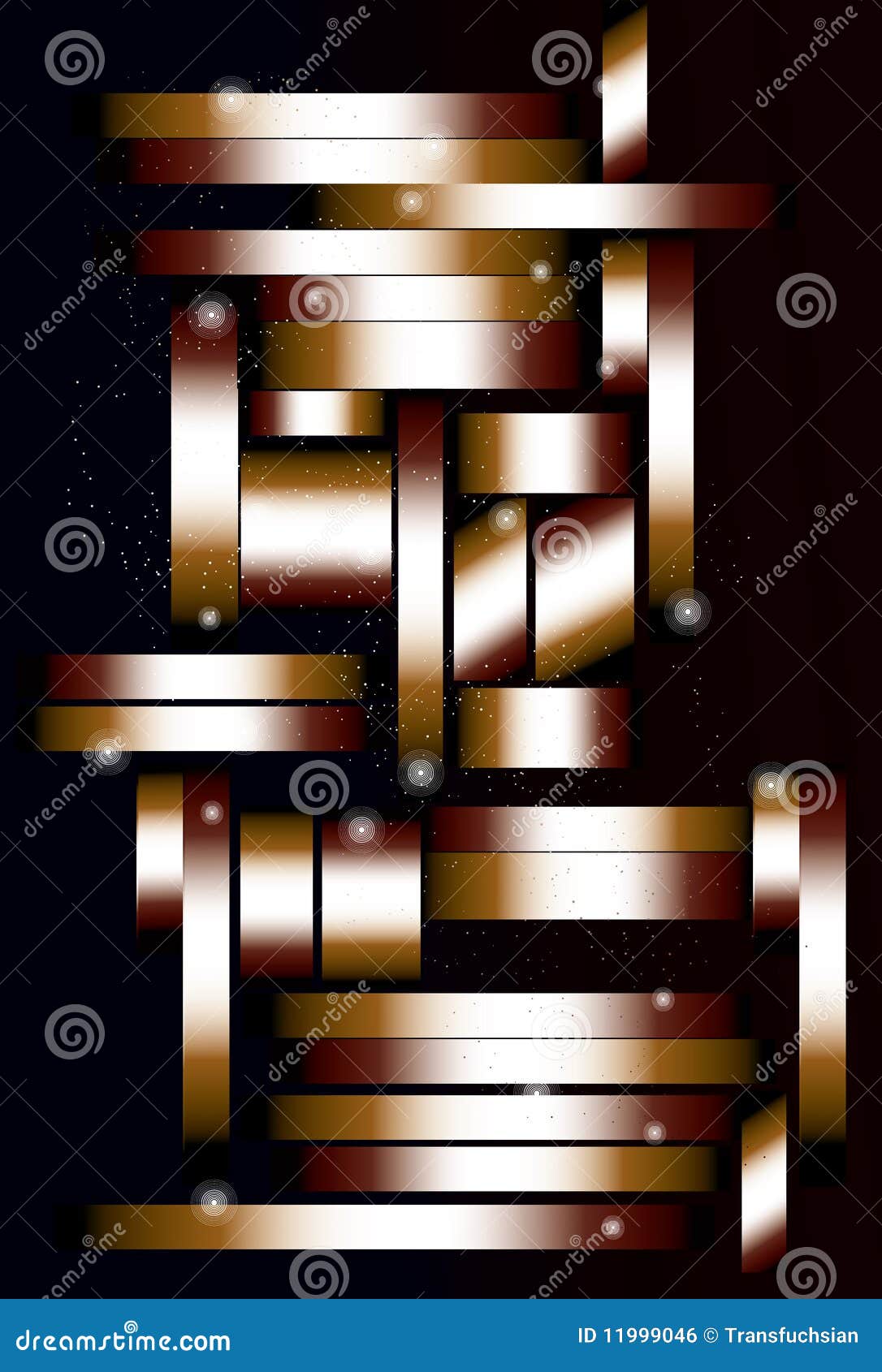 Abstract Gold Coins on Dark Background Stock Vector - Illustration of ...