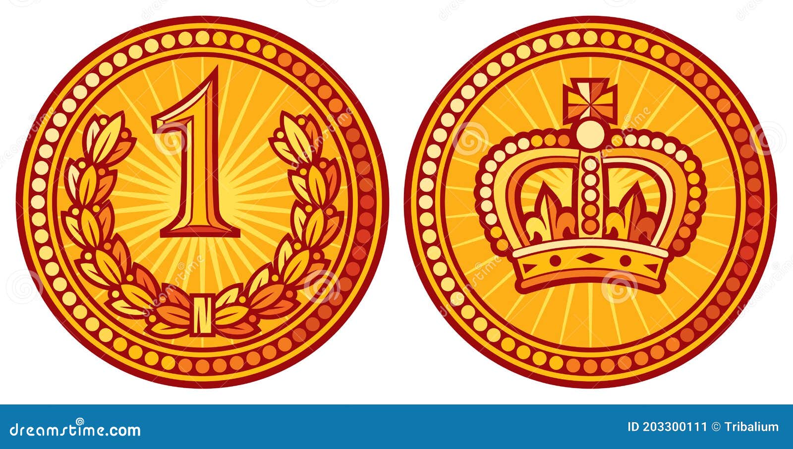 Abstract Gold Coins Vector Design Stock Vector - Illustration of gold ...