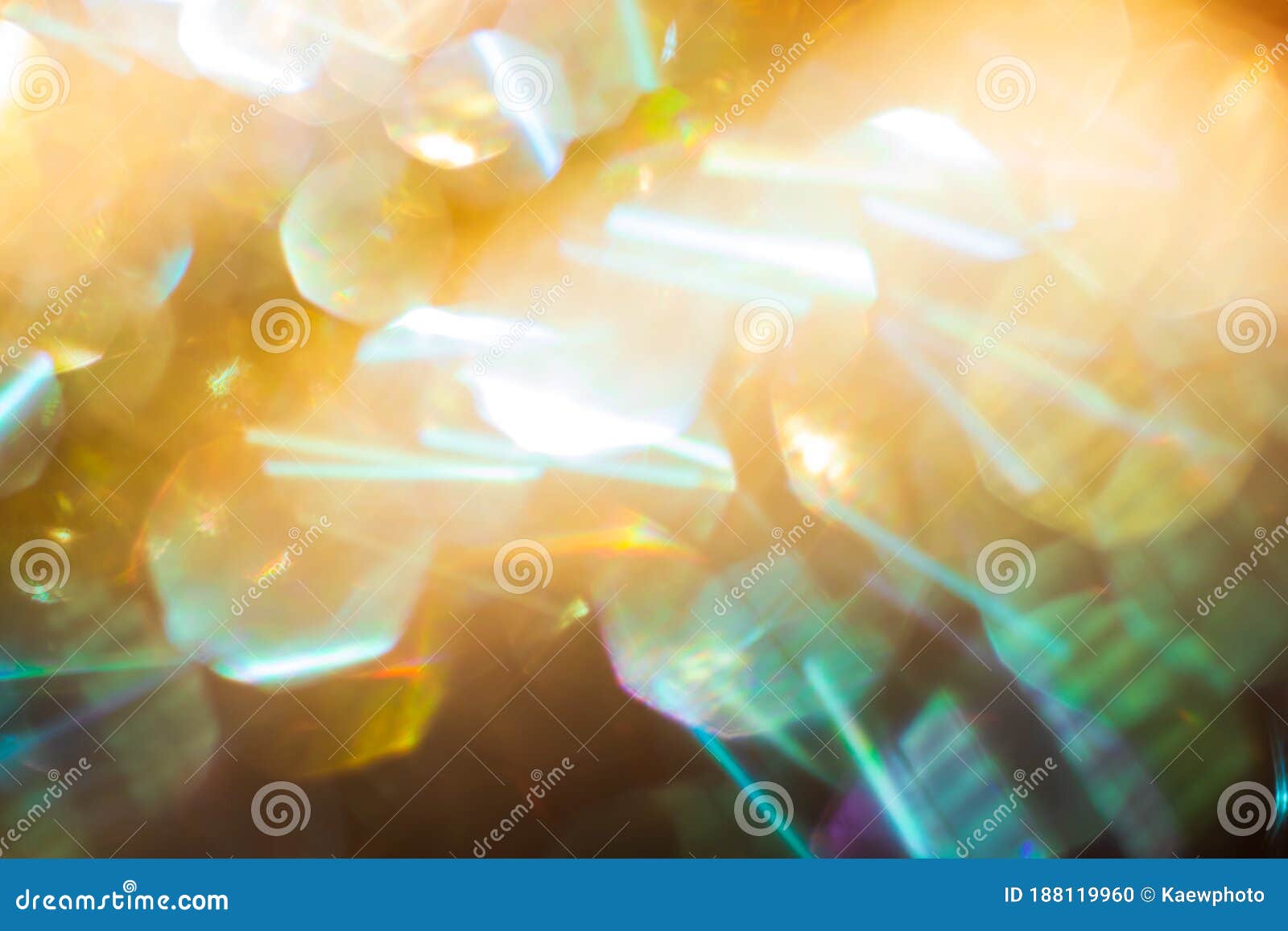Abstract Gold Colorful Defocused Circular Facula Stock Photo - Image of ...