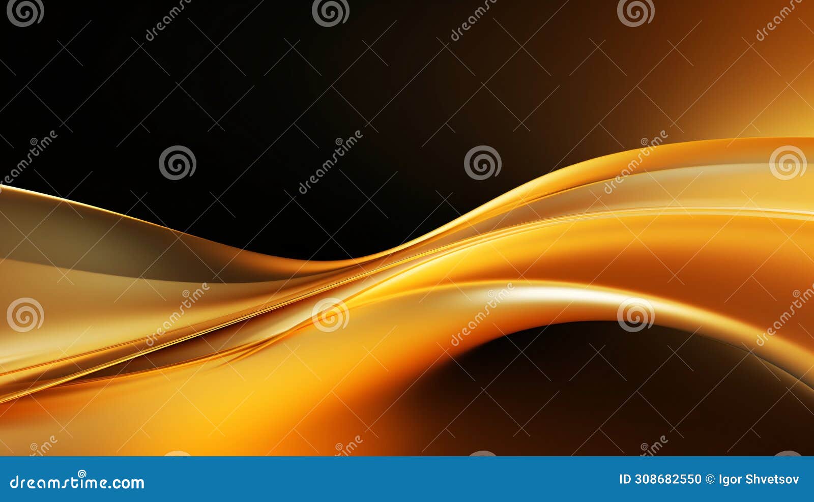 Abstract Gold Curve Lines Backgound. AI Generated Stock Illustration ...