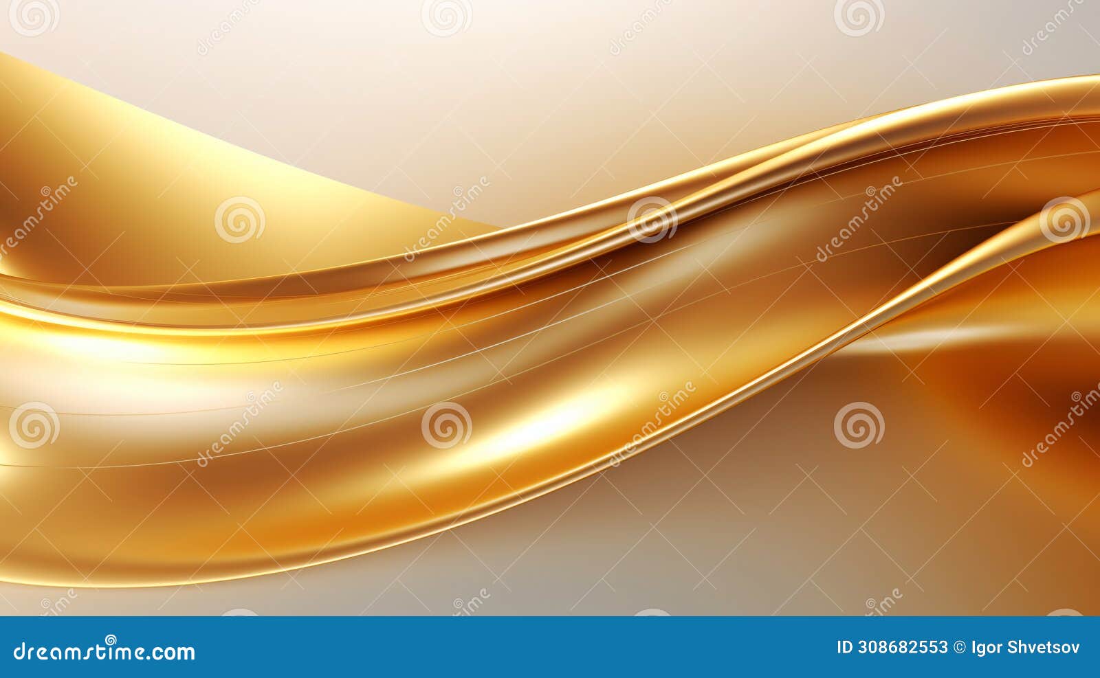 Abstract Gold Curve Lines Backgound. AI Generated Stock Illustration ...