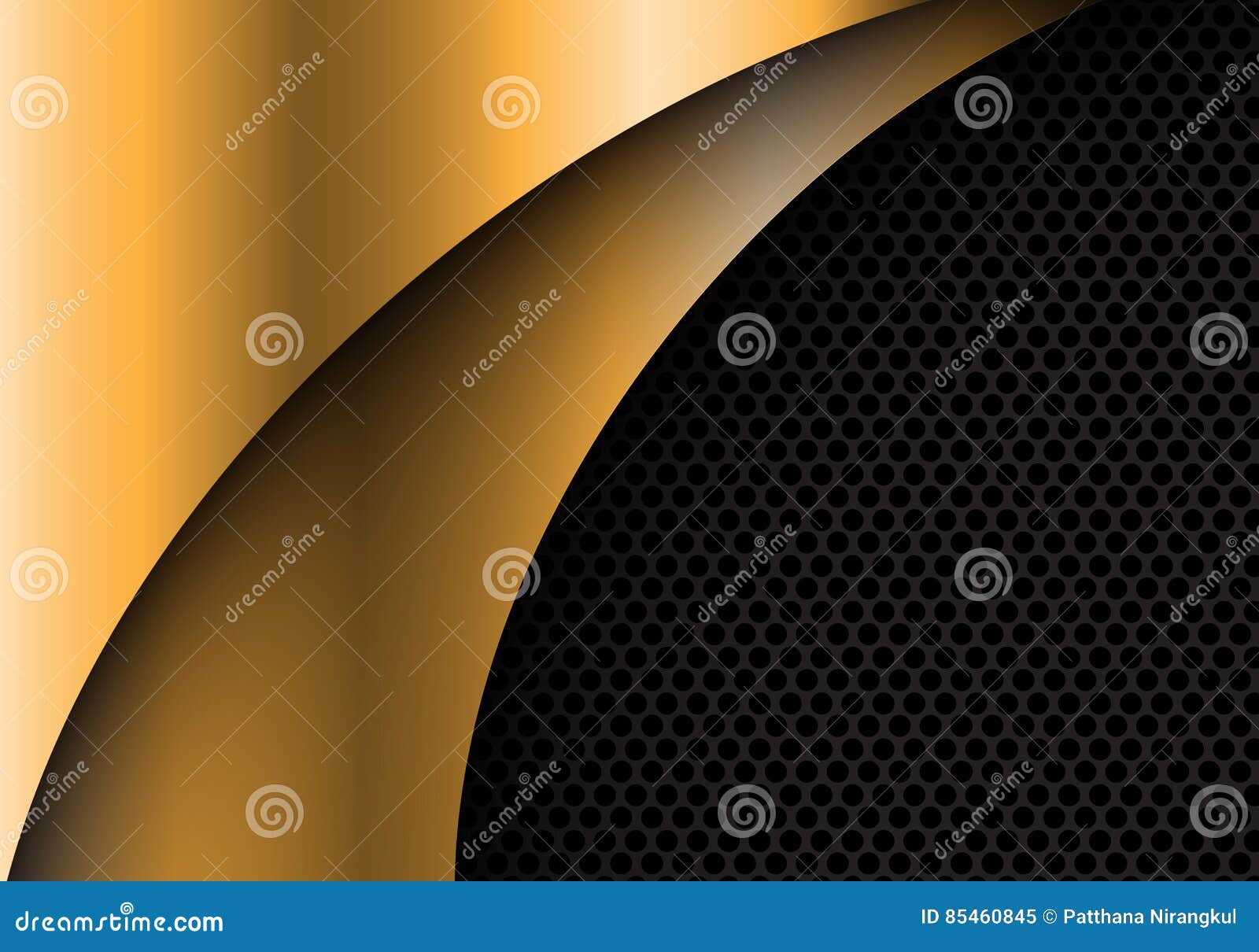 Abstract Gold Curve Shape Design Modern Luxury Background Vector Stock ...