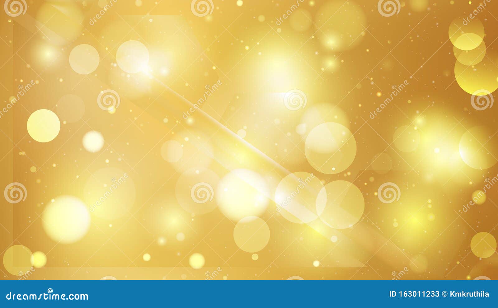 Abstract Gold Defocused Lights Background Design Stock Vector ...