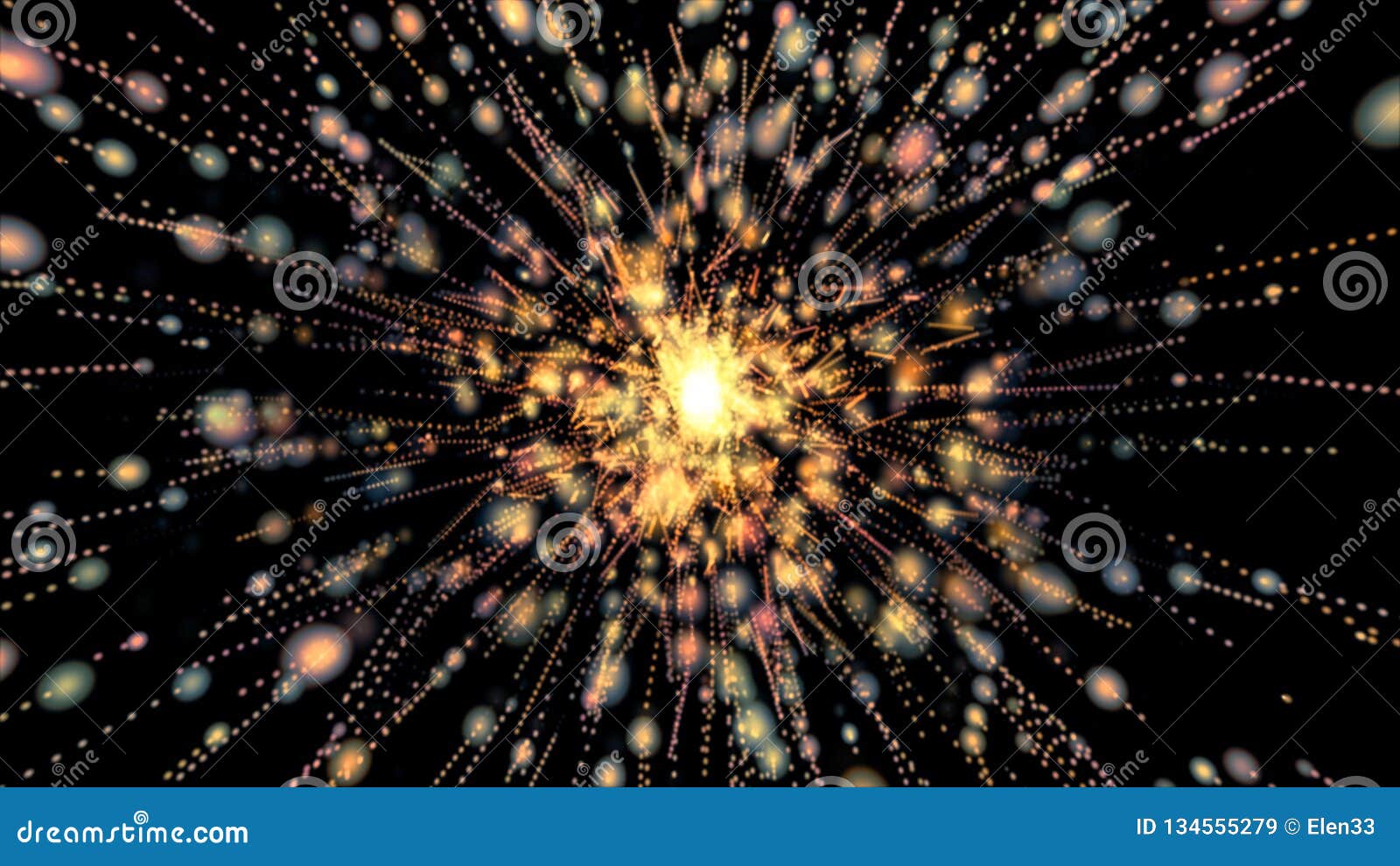 Gold Explosion Star with Gloss and Lines Background Stock Illustration ...